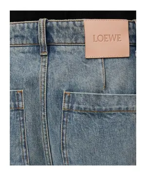 Loewe Wide Leg Jeans In Denim