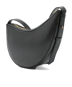 Soeur Zipper Shoulder Bag - Black