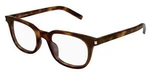 Saint Laurent Rectangle Frame Glasses - Brown