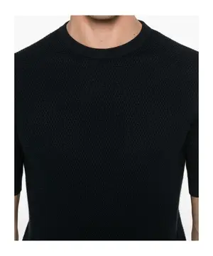 Zegna Knitted T-shirt - Black
