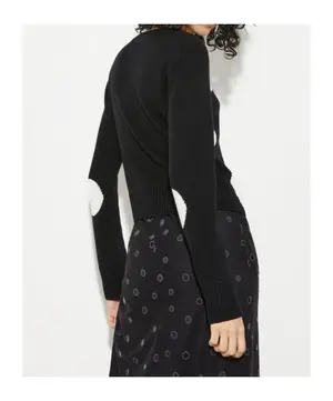 MAXCO. Max&co. Polka-dot Jacquard Jumper