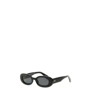 Off-White Amalfi Oval Frame Sunglasses - Gray