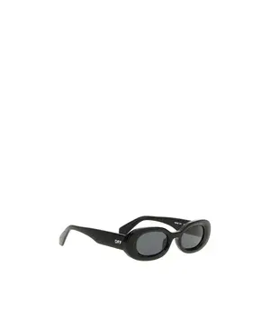 Off-White Amalfi Oval Frame Sunglasses - Gray