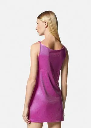 Versace Metal Mesh Mini Dress With Medusa Hardware