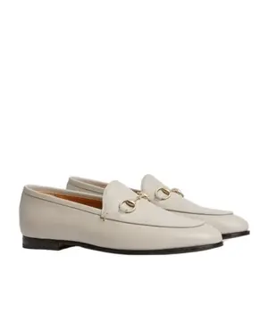 Gucci Jordaan Loafers - Light Gray