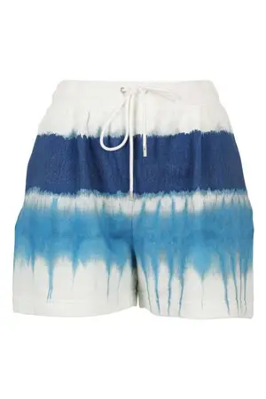 Alberta Ferretti Tie-dye Track Shorts - Blue