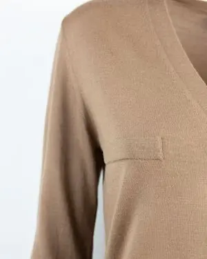 Max Mara V-neck Cardigan With Button Closure And Pockets