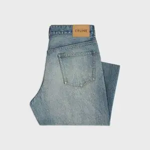 Celine Max Jeans In Cotton Denim - Multicolor