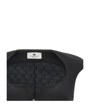 Elisabetta Franchi Zip-front Sleeveless Sheath Dress