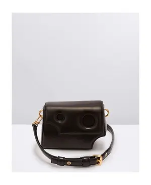 Off-White Burrow Chain Detail Shoulder Bag - Black