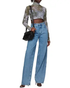 Off-White Burrow Chain Detail Shoulder Bag - Black