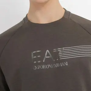 EA7 Printed Crew Neck Sweater
