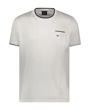 Paul & Shark T-shirt With Round Neck And Short Sleeves - White