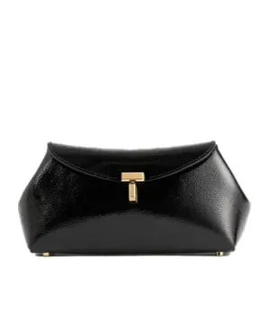 TOTEME T-lock Mini Clutch Bag - Black