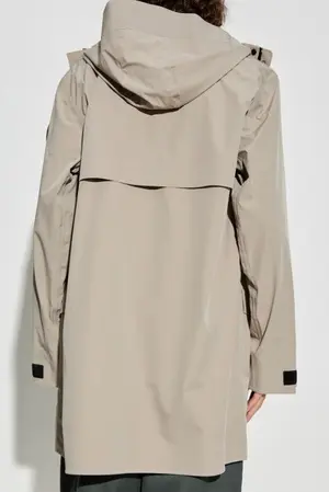 Canada Goose Logo-patch Parka Coat - Limestone