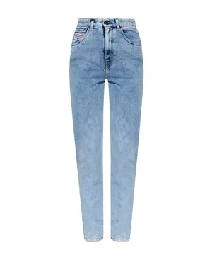 DIESEL® Straight Leg Jeans With Multi-pocket Design - Blue