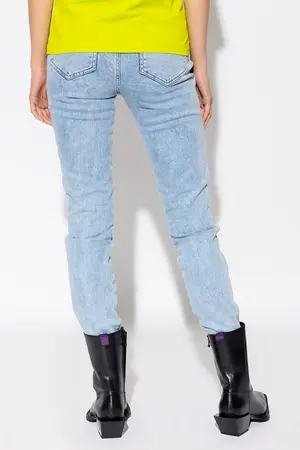 DIESEL® Straight Leg Jeans With Multi-pocket Design - Blue