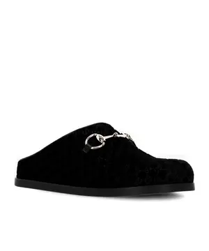 Gucci Monogrammed Slip-on Sandals