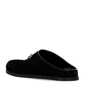 Gucci Monogrammed Slip-on Sandals