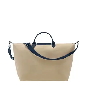 Longchamp Le Pliage Cotton Holdall With Printed Pattern And Adjustable Strap