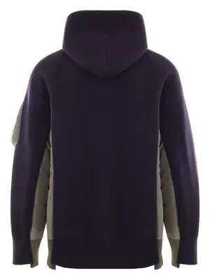 Sacai Panelled Drawstring Hoodie