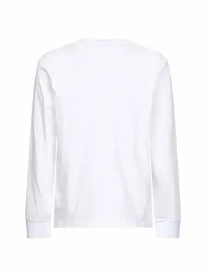 Moncler Logo Long Sleeve T-shirt - White