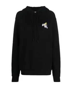 Off-White Floral Arrows Hoodie - Black