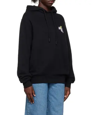 Off-White Floral Arrows Hoodie - Black