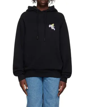 Off-White Floral Arrows Hoodie - Black