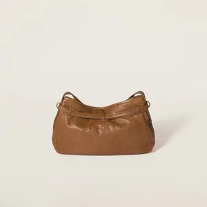 Miu Miu Nappa Leather Shoulder Bag - Oak