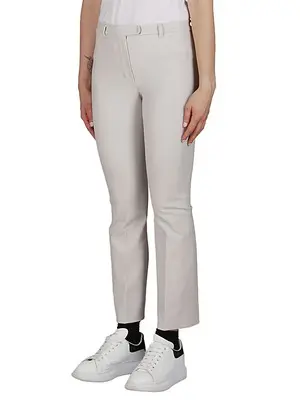 Max Mara Tapered Casual Pants - White