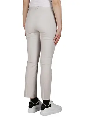 Max Mara Tapered Casual Pants - White