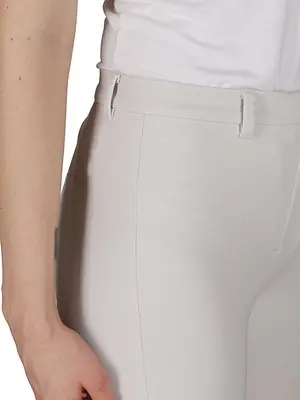 Max Mara Tapered Casual Pants - White