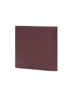 Fendi Burgundy Leather Bi-fold Wallet