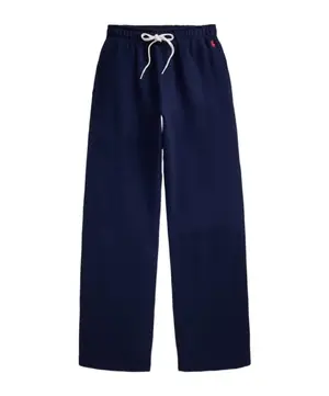 Polo Ralph Lauren Wide Leg Logo Embroidered Drawstring Pants