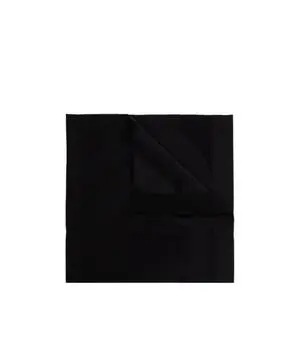 Saint Laurent Monogram Frayed Edge Scarf - Black