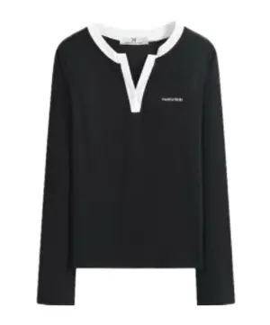 Marissa Chiara Long-sleeved T-shirt With Contrasting Trim