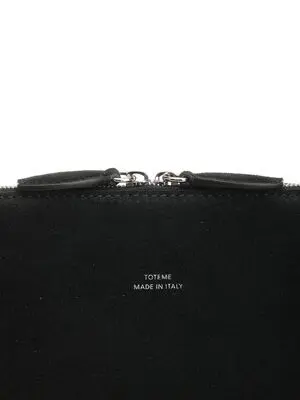 TOTEME Zipped Tote Bag With Double Top Handles - Black