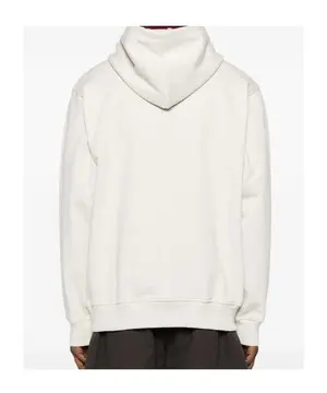 Drole De Monsieur Hoodie With Rose Embellishment - Heathergrey