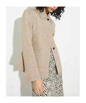 MAXCO. Max&co. Slim-fit Slubby Grisaille Jacket