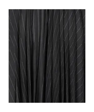 Sacai Pleated Striped Organza Skirt