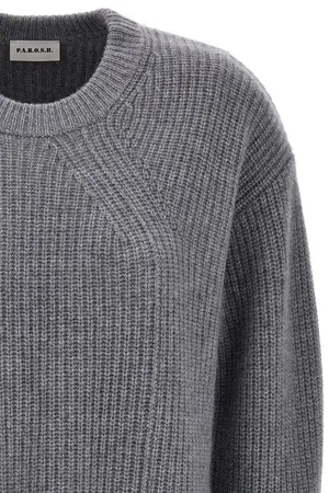 P.a.r.o.s.h Ribbed-knit Cashmere Jumper - Gray