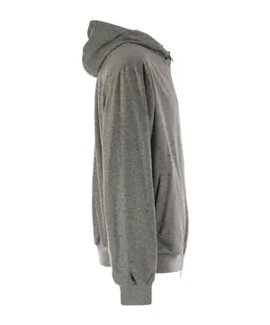 Fedeli Reversible Hooded Bomber Jacket - Gray