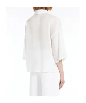 Max Mara Legno Embroidered Button-up Shirt - White