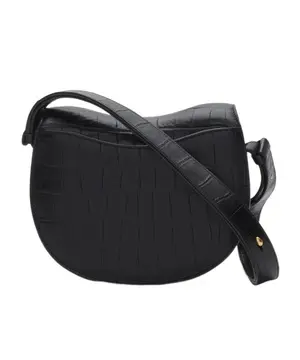 Burberry Small Rocking Horse Embossed Shoulder Bag - Black