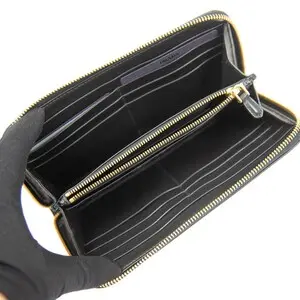 Prada Logo Details Wallet
