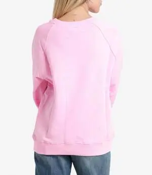 MSGM Logo Print Detail Sweatshirt - Pink