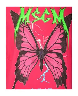 MSGM Butterfly Graphic T-shirt