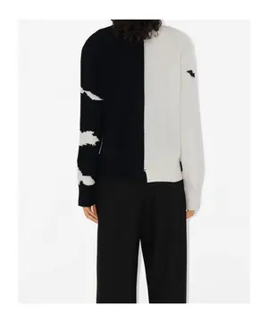 Burberry V-neck Cardigan With Graphic Print