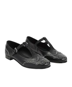 Church's Studded Buckled Mary Jane Flats - Black